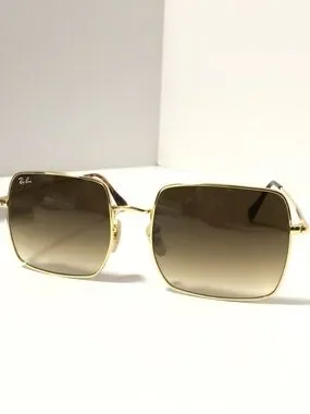 Ray-Ban | Accessories | New Rayban Sunglasses Rb971 Square Gold Frame ...